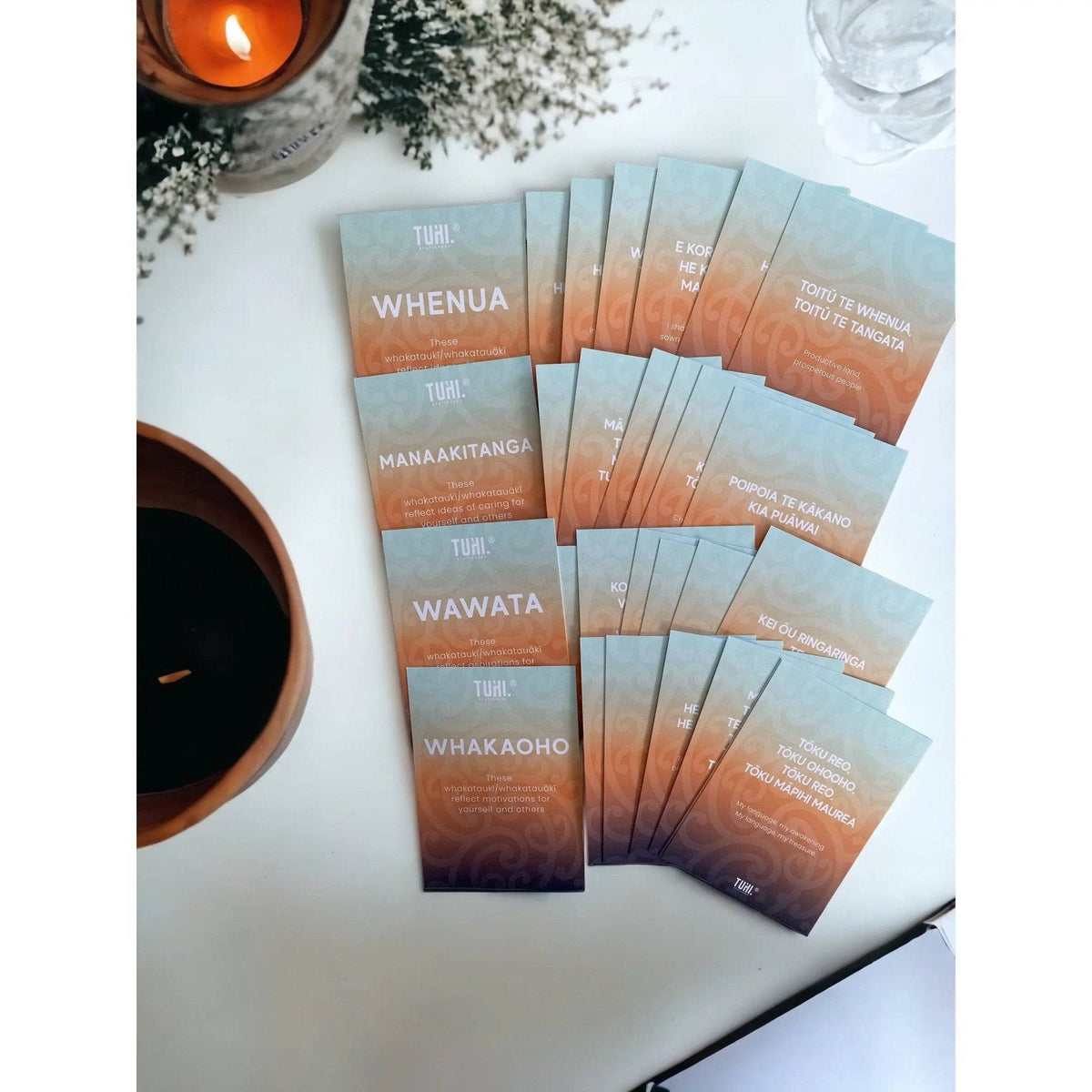 Whakataukī Card Set (1 Design, 24 Cards) - Tuhi Stationery Ltd